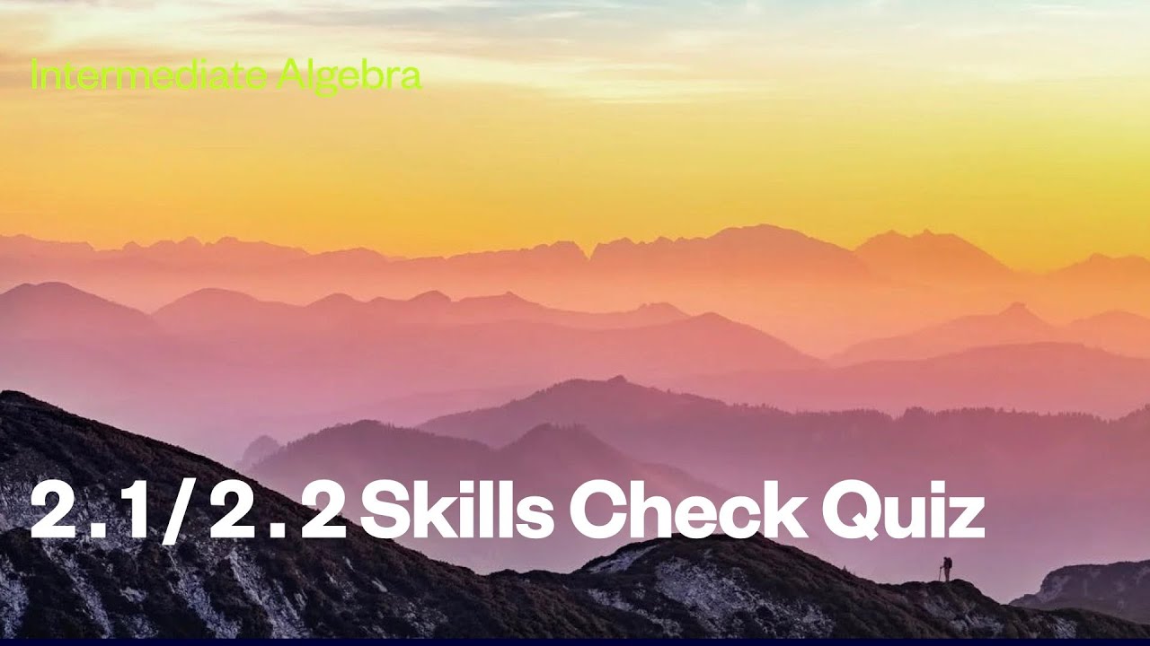 2.1/2.2 Skills Check Quiz - YouTube