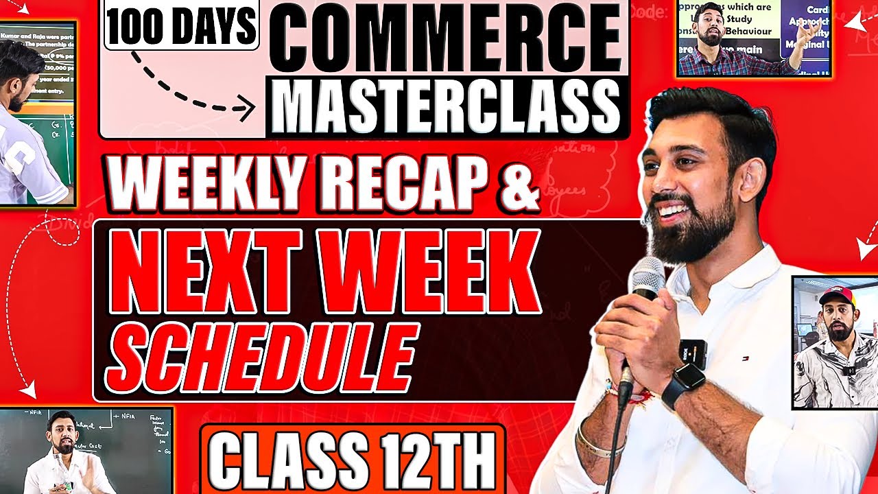 Class 12 - 100 days masterclass | Schedule 10 june - 16 june | Must Watch - YouTube
