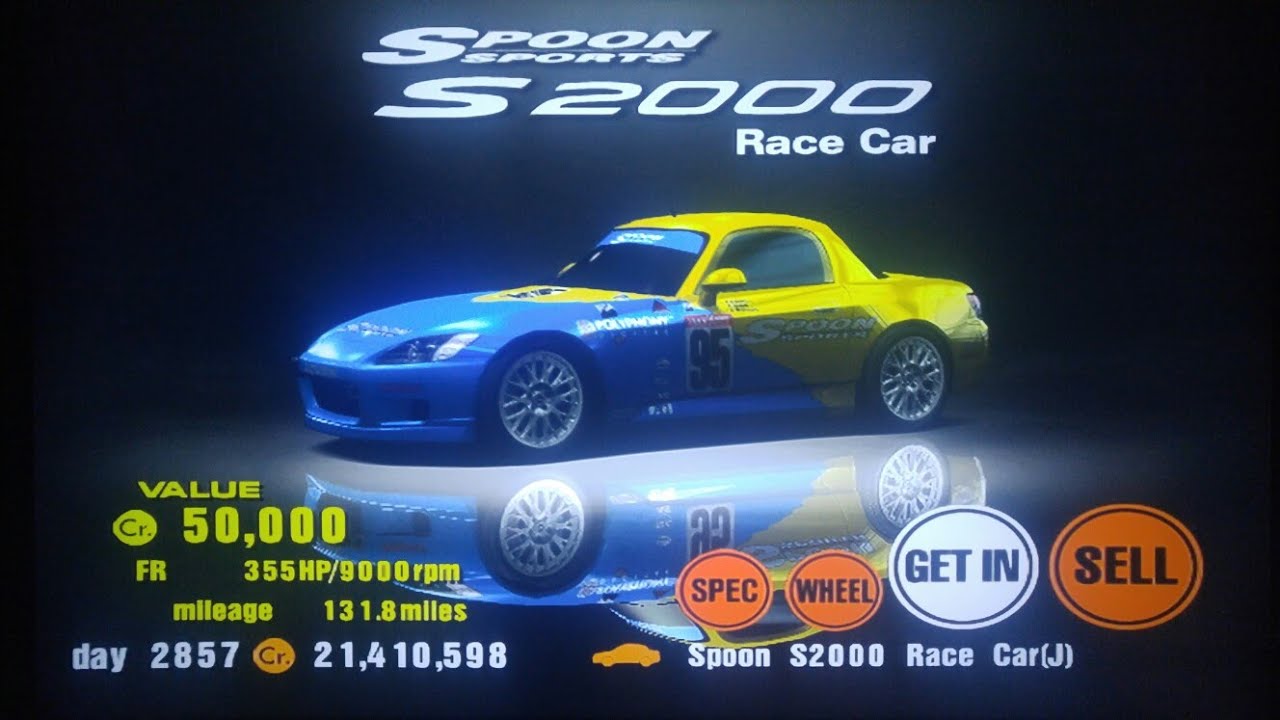 Gran Turismo 3: Honda Spoon Sports S2000 Race Car - Competitive Testing ...