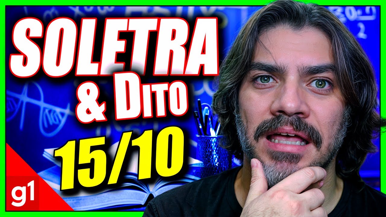 🔊 | Soletra & Dito do G1 [15/10/24] | Como Jogar | Resposta - YouTube
