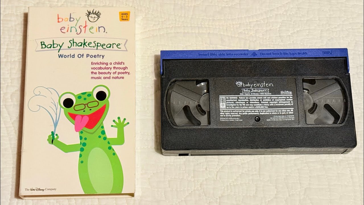 Opening to Baby Einstein: Baby Shakespeare 2003 VHS (27th Anniversary ...