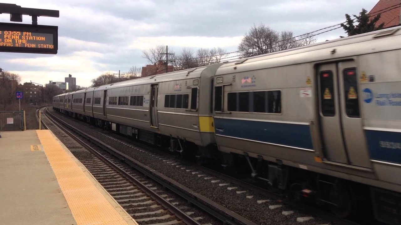 MTA LIRR Budd M3 tears up track at Forest Hills for Penn Station with a ...