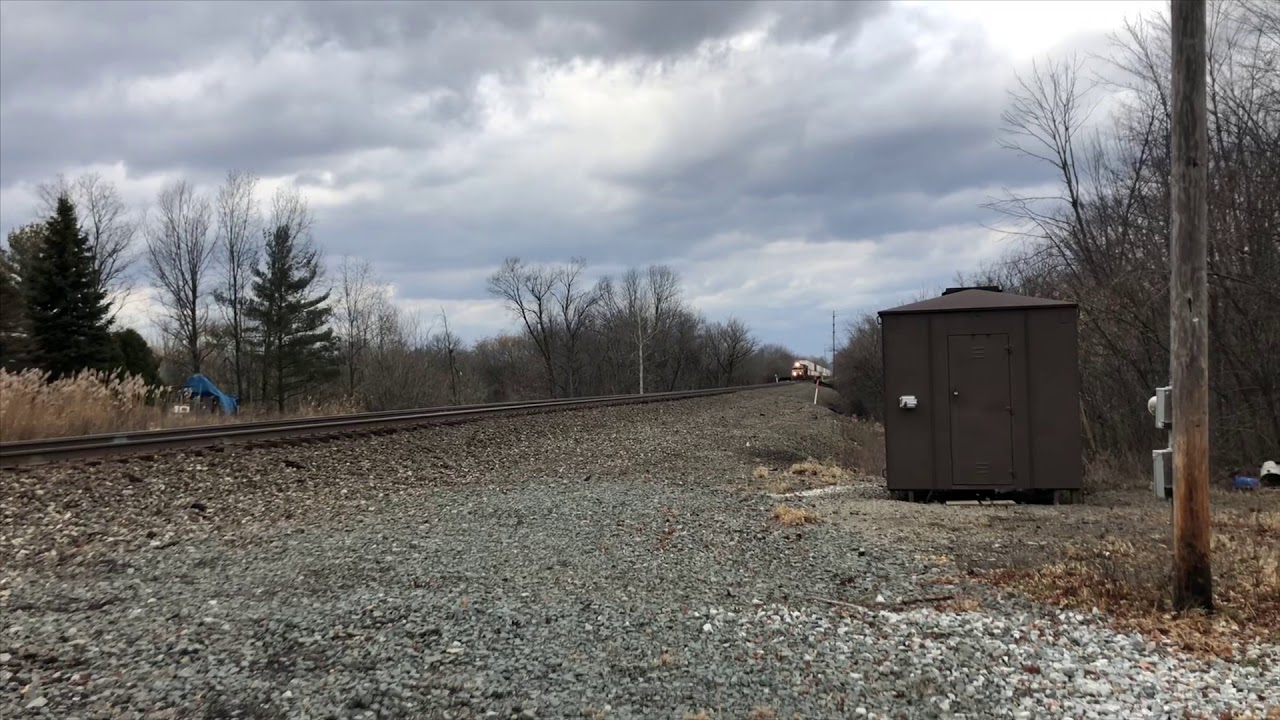 NS OLS Dash 9 # 9254 Trails on Eastbound Intermodal 24Z at Lake Street ...