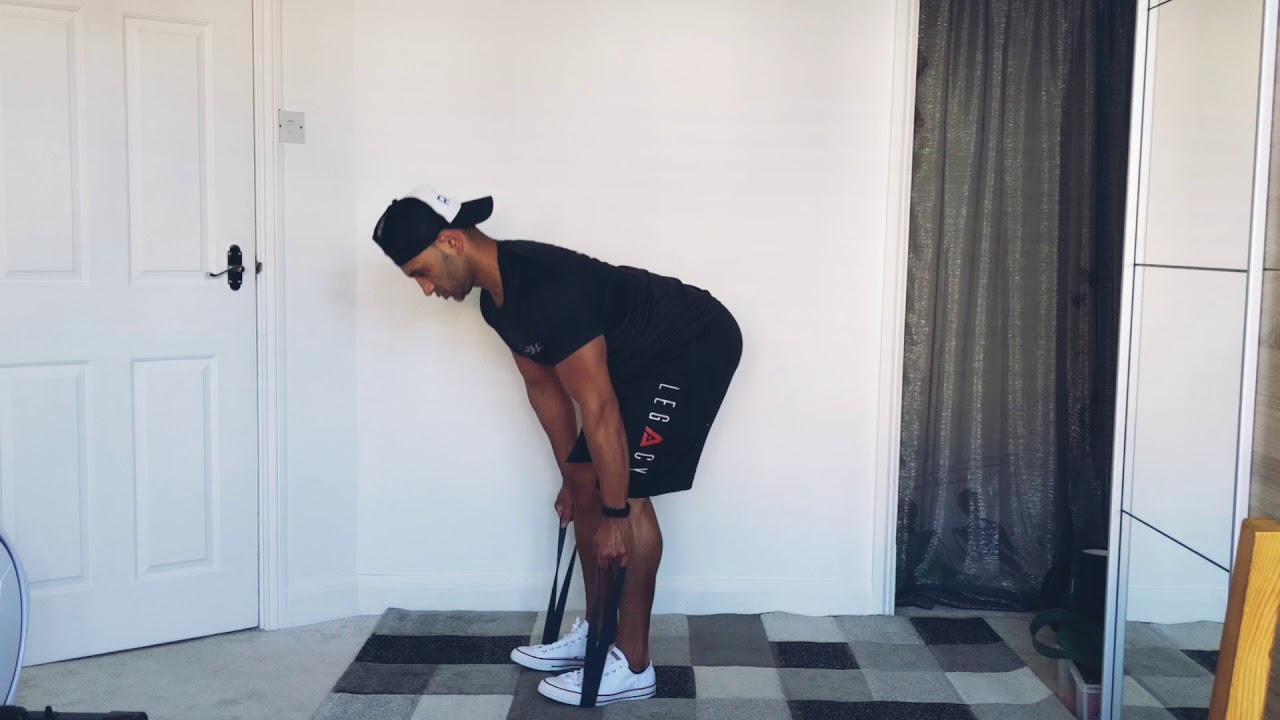 Resistance Band Romanian Deadlift - YouTube