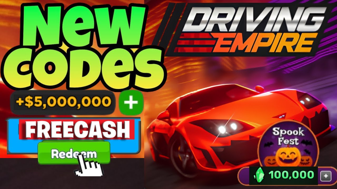 *HALLOWEEN UPDATE* ALL WORKING CODES FOR DRIVING EMPIRE IN 2024! ROBLOX ...