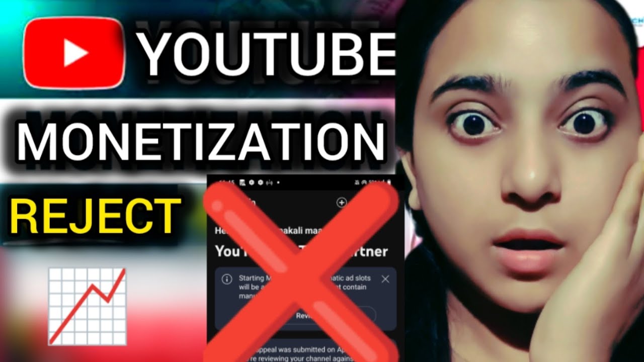 YouTube monetization reject 📈 😭 || আমার চ্যানেলে monetization বাতিল ...