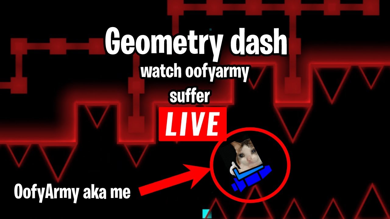 Geometry dash stream the funny block game - YouTube