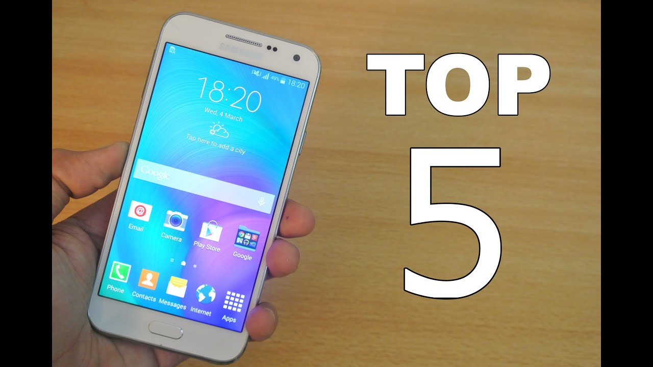 Samsung Galaxy E5 - Top 5 Best Features! - YouTube