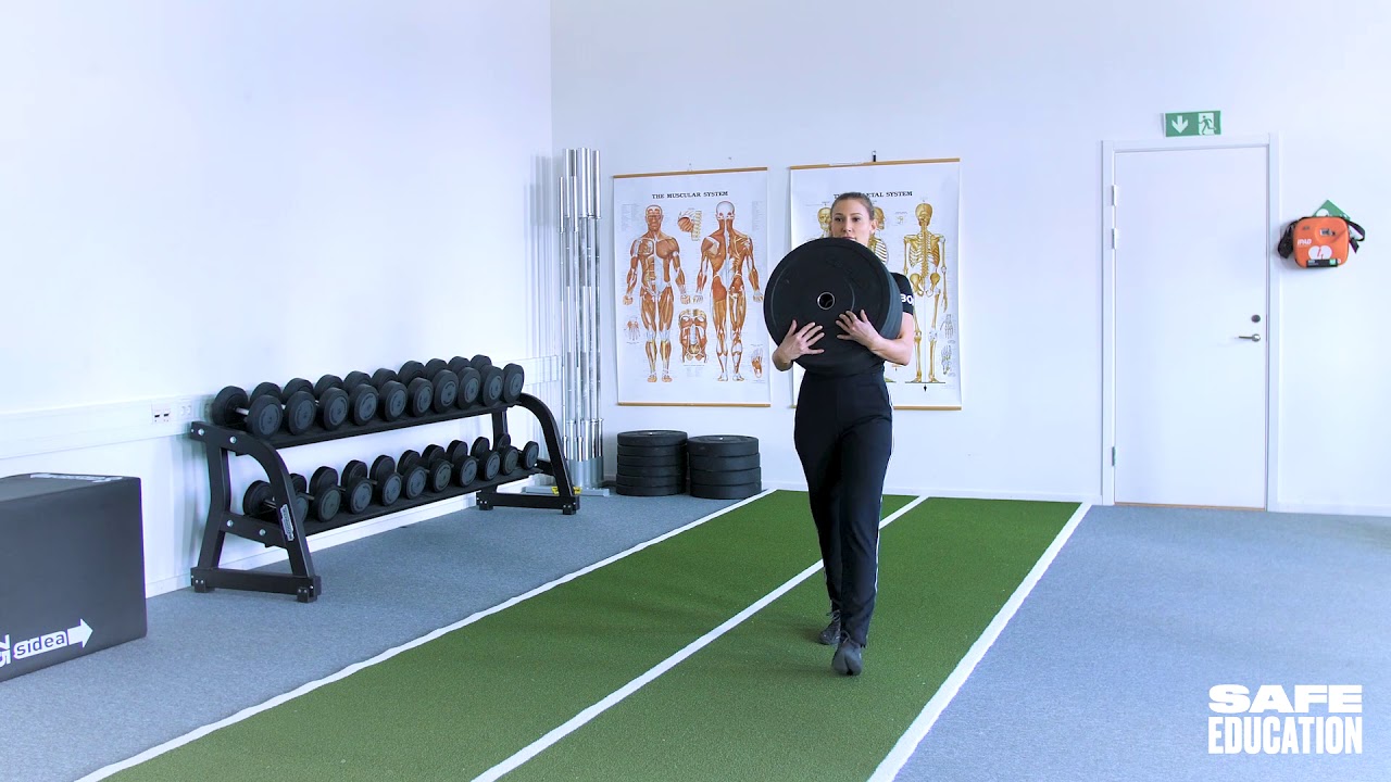 Bumper plate walk - YouTube