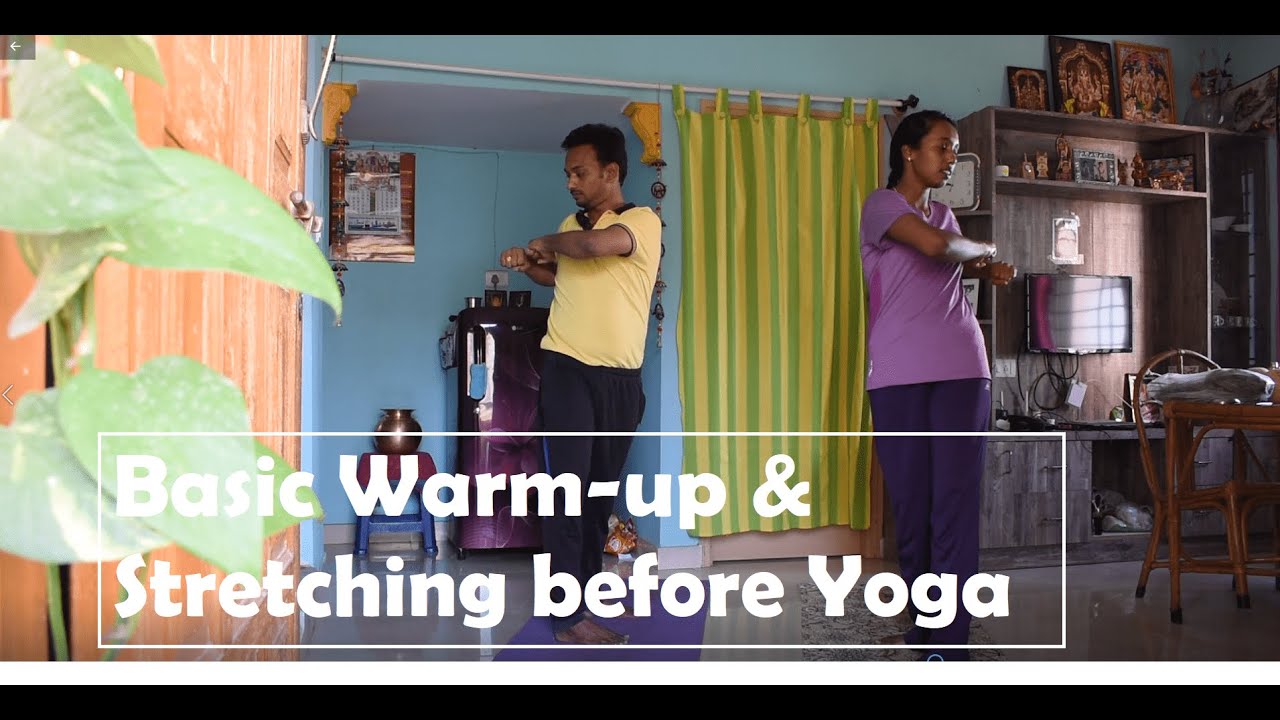 Basic Warm-up & Stretching before Yoga - YouTube