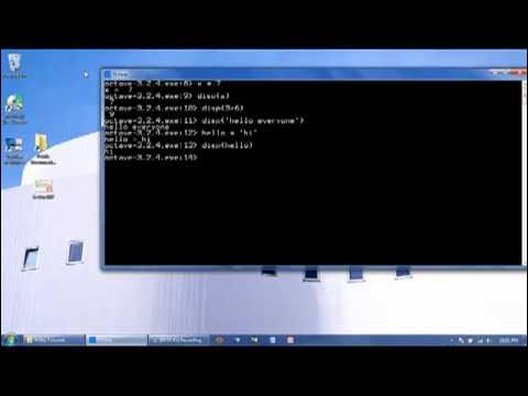 Octave Tutorial 07 - Simple Input/Output - YouTube