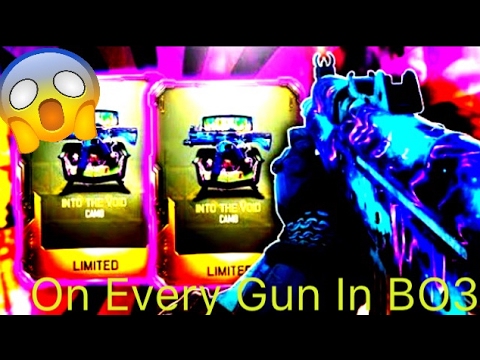 Into The Void Camo On Every Gun In BO3 - YouTube