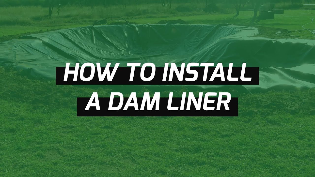 Dam Liner Installation - YouTube