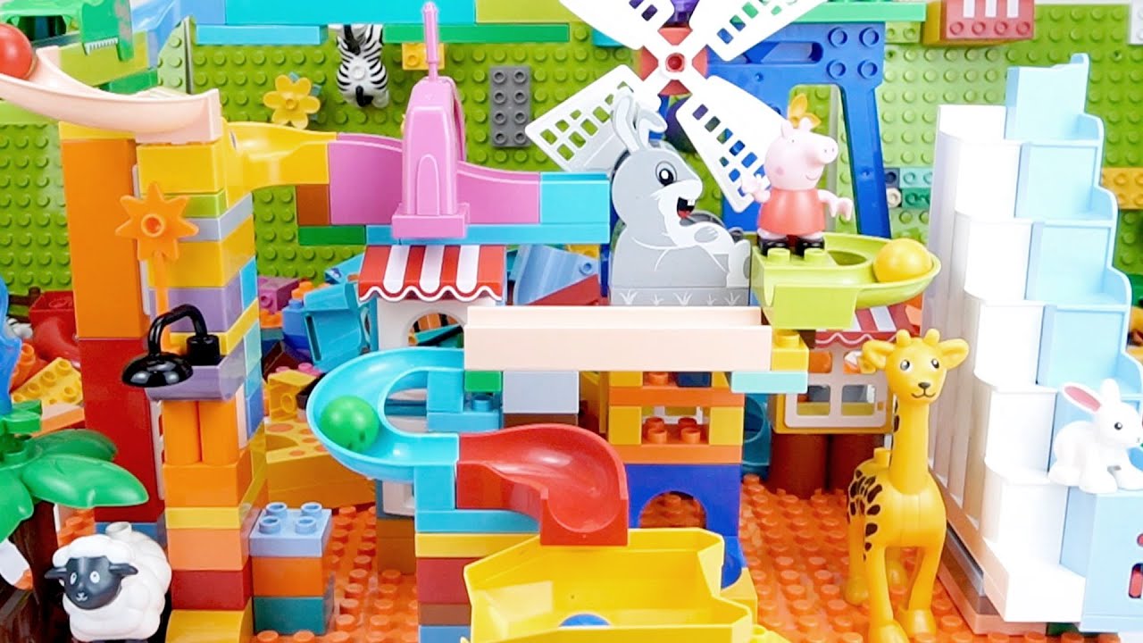 Marble Run Race: Satisfying DIY Curved Race Track Building Blocks With ...