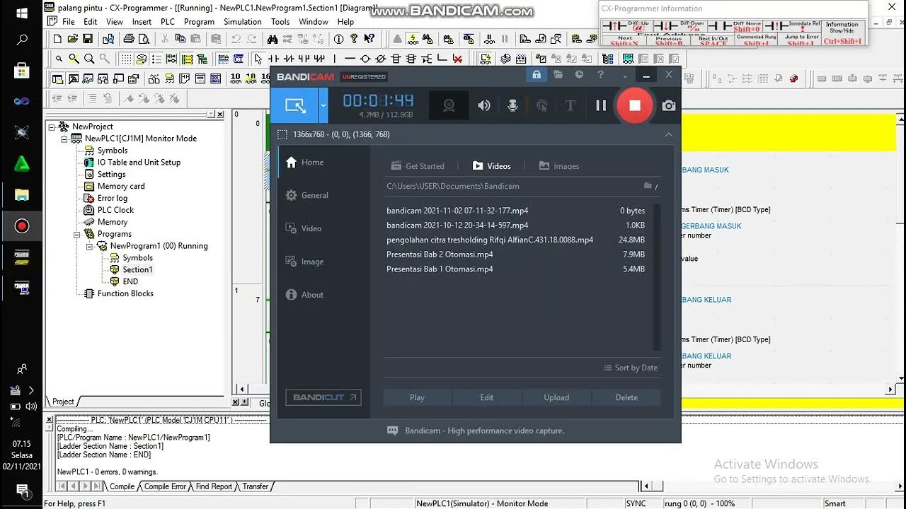 Tugas Pelatihan PLC Palang Pintu Otomatis CX-Programmer - YouTube