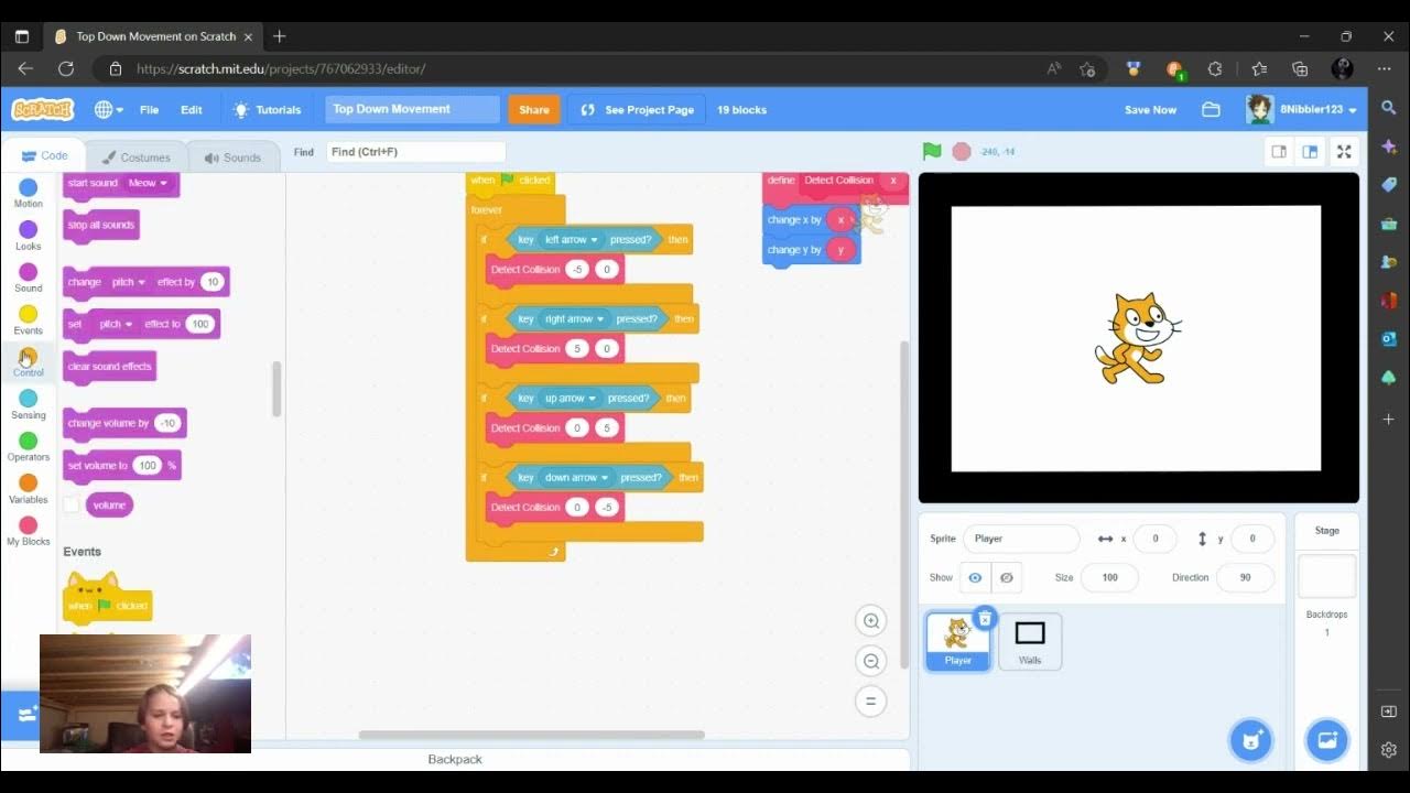 How To Make Top-Down Movement In Scratch - YouTube