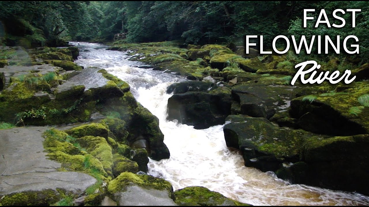 Fast Flowing River Sounds | Stunning Nature at Its Best - YouTube
