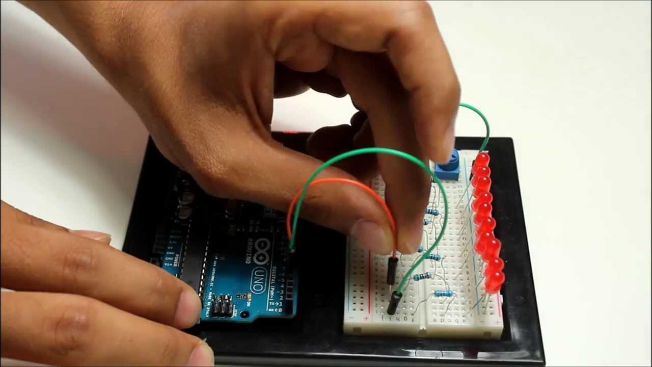 Arduino Project 6: Interactive LED Chase Effect - YouTube