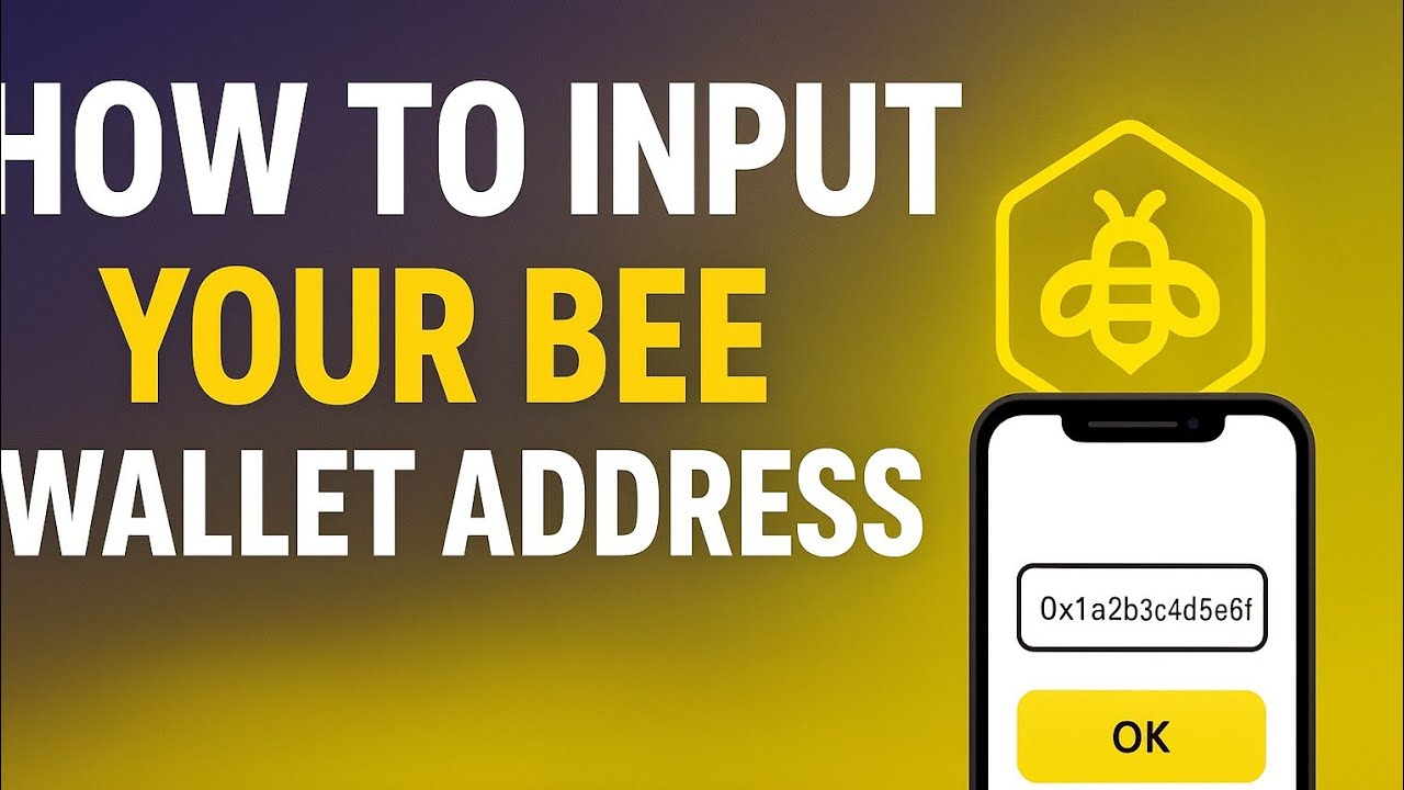 How to Input Your Bee Wallet Address - YouTube