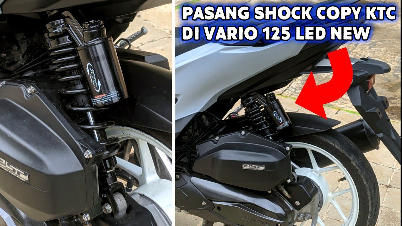Pasang Shock Copy KTC 99% Mirip Orinya No Coak Vario 125 Led New #pv17 - YouTube