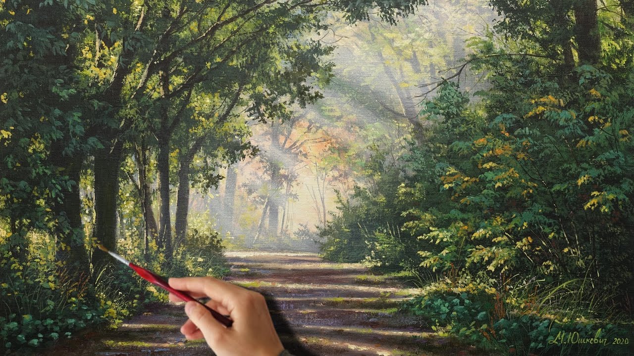 How to paint "Summer morning". Acrylic painting | Живопись акрилом ...