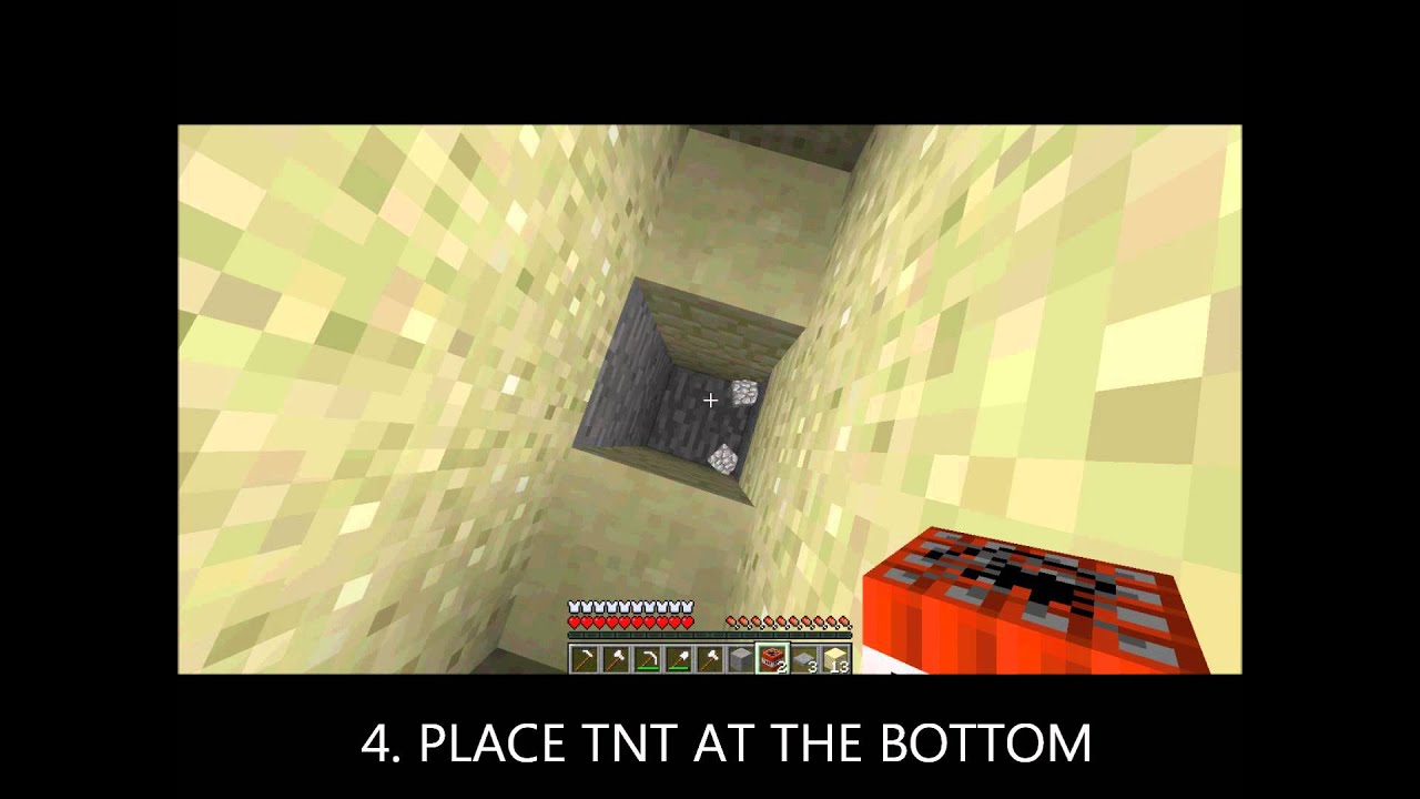 minecraft landmine tutorial - YouTube