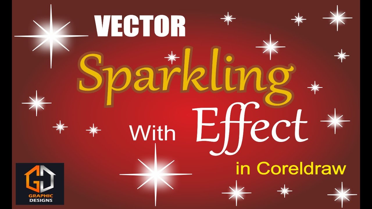 Vector Sparkling effect in coreldraw || How to make a sparkling star in ...
