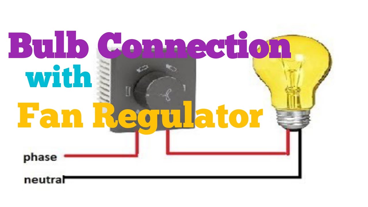 how to control bulb brightness with the fan regulator|| one bulb multi ...