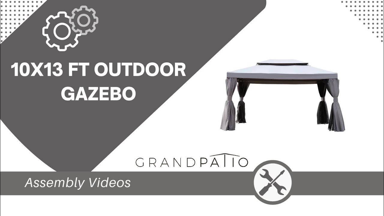 Building a Backyard Oasis: 10x13 Gazebo Setup 🛠️ | Grand Patio - YouTube