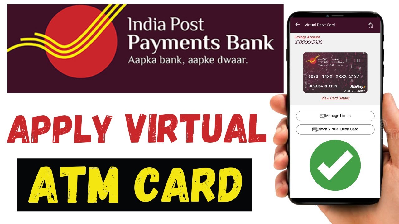 How to apply Indian post payment bank virtual debit card | Indian Post ...