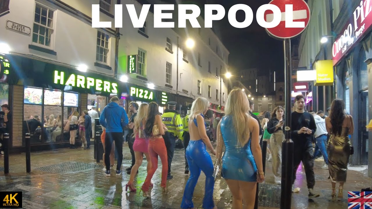 Liverpool England UK Nightlife Walk Tour | New Year Ever part 5 - YouTube
