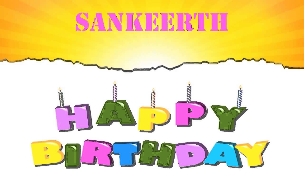 Sankeerth Birthday Wishes & Mensajes - YouTube