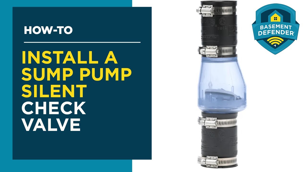 How to install a sump pump silent check valve - YouTube