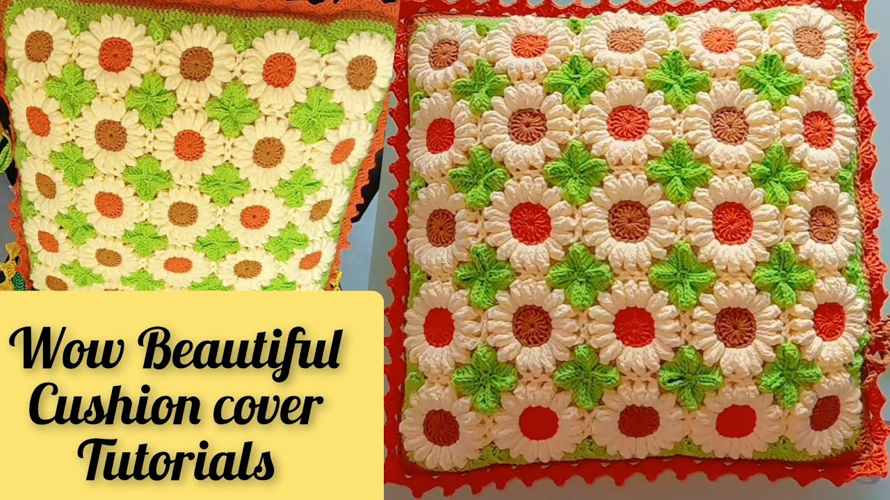 DIY | easy Crochet Cushion Cover | Crochet tutorials For Beginners ...