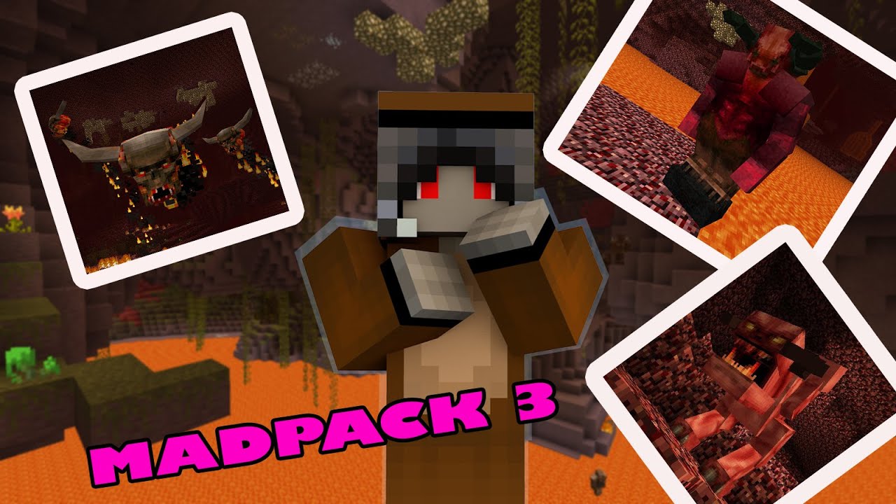 Minecraft Modpack Madpack 3 เอาชีวิตรอดในนรกที่มีสีสัน Part 9 ปีศาจใน ...