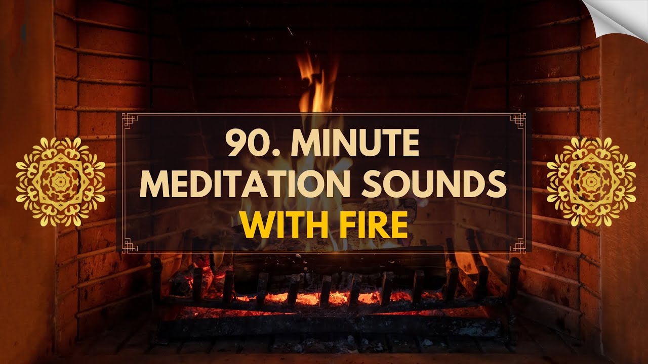 90. minute of Relaxing Fireplace Sounds - Burning Fireplace with ...