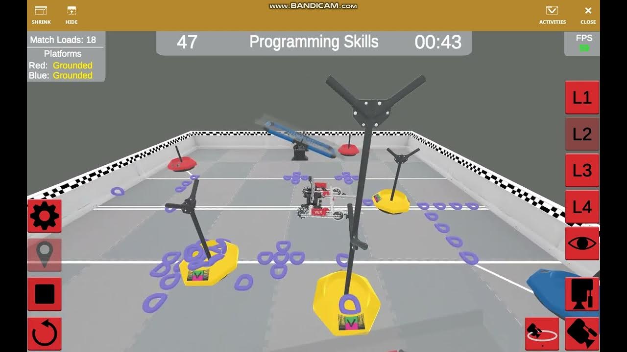 Vexcode VR,Vex v5 tipping point 107 points - YouTube