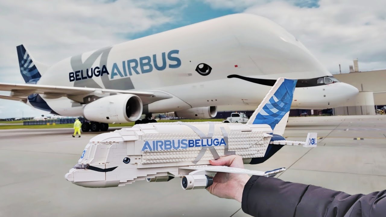 Lego Airbus Beluga VS Real Airbus Beluga - YouTube