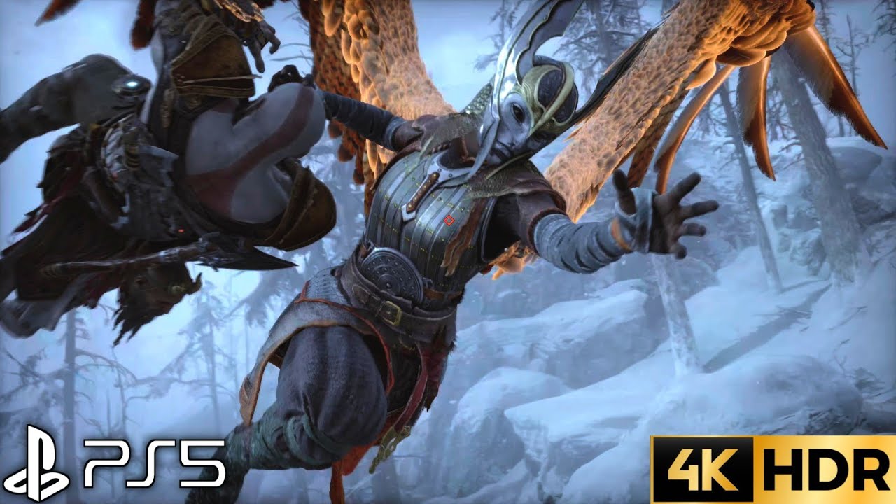 PS5 GOD OF WAR RAGNAROK Vanadis Valkyrie Boss Fight|GOW RAGNAROK Kratos ...