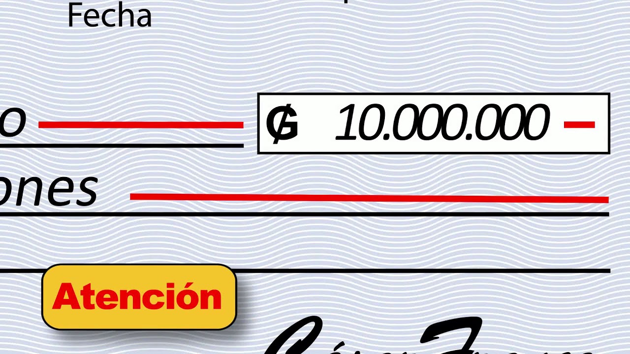 Definición del Cheque en el Perú - YouTube