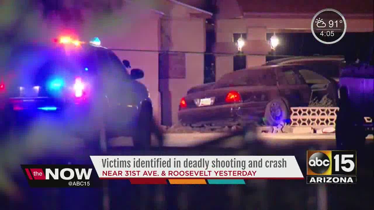 Two people killed in deadly shooting that led to crash in Phoenix - YouTube