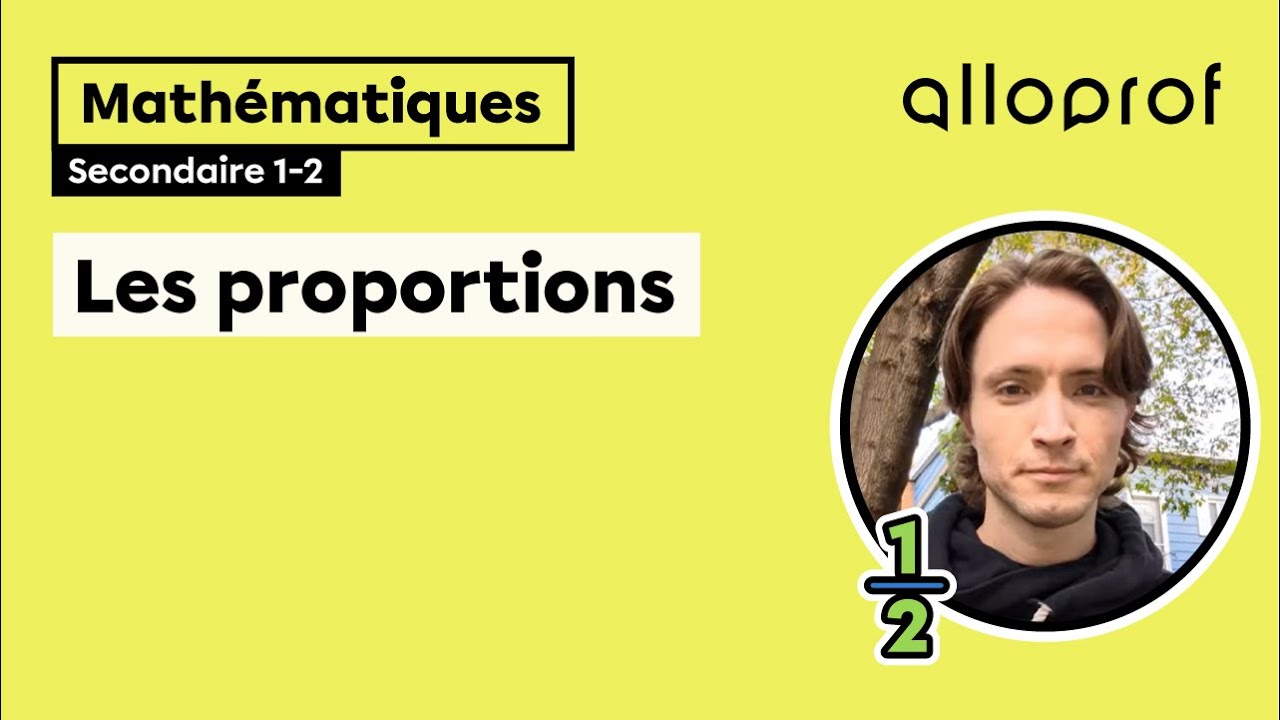 Les proportions | Mathématiques | Alloprof - YouTube