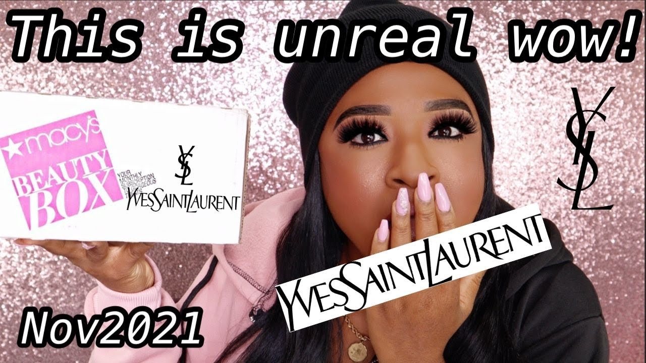 MACYS ALL YSL BEAUTY BOX !!!! | NOVEMBER 2021 - YouTube
