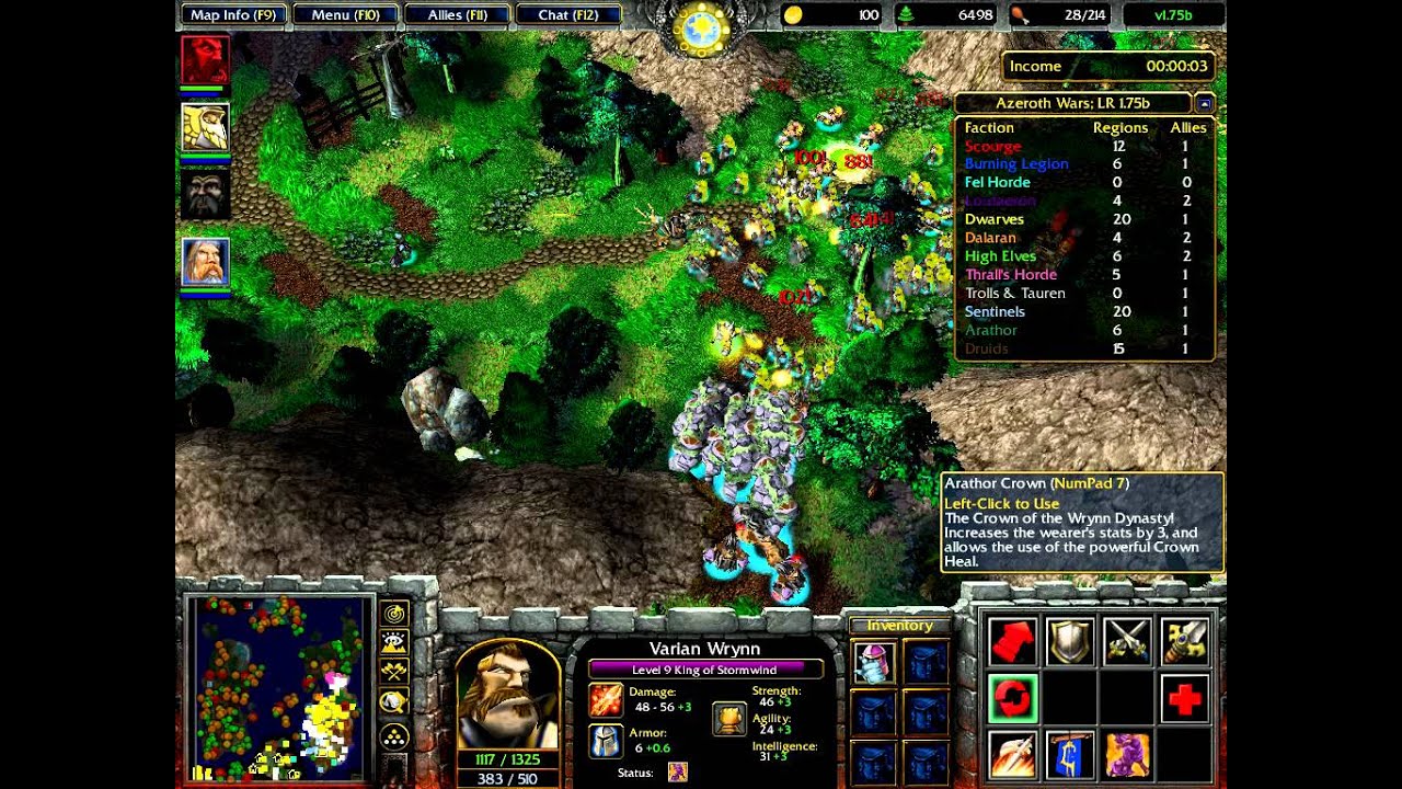 Warcraft 3 Azeroth wars Online Game as Stormwind Pt8 - YouTube