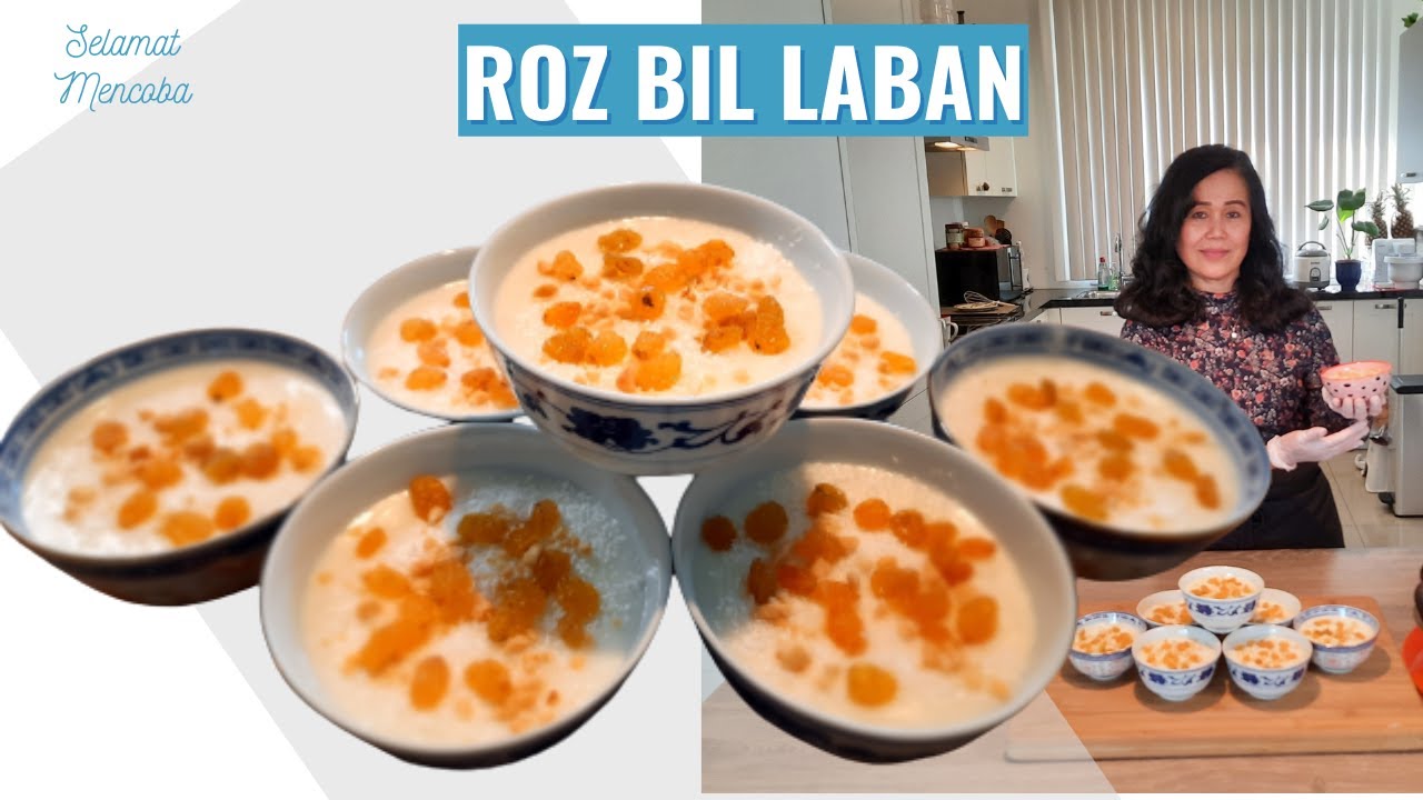 Cara Membuat PUDING BERAS SUSU || Egyptian Rice pudding || Roz Bil ...