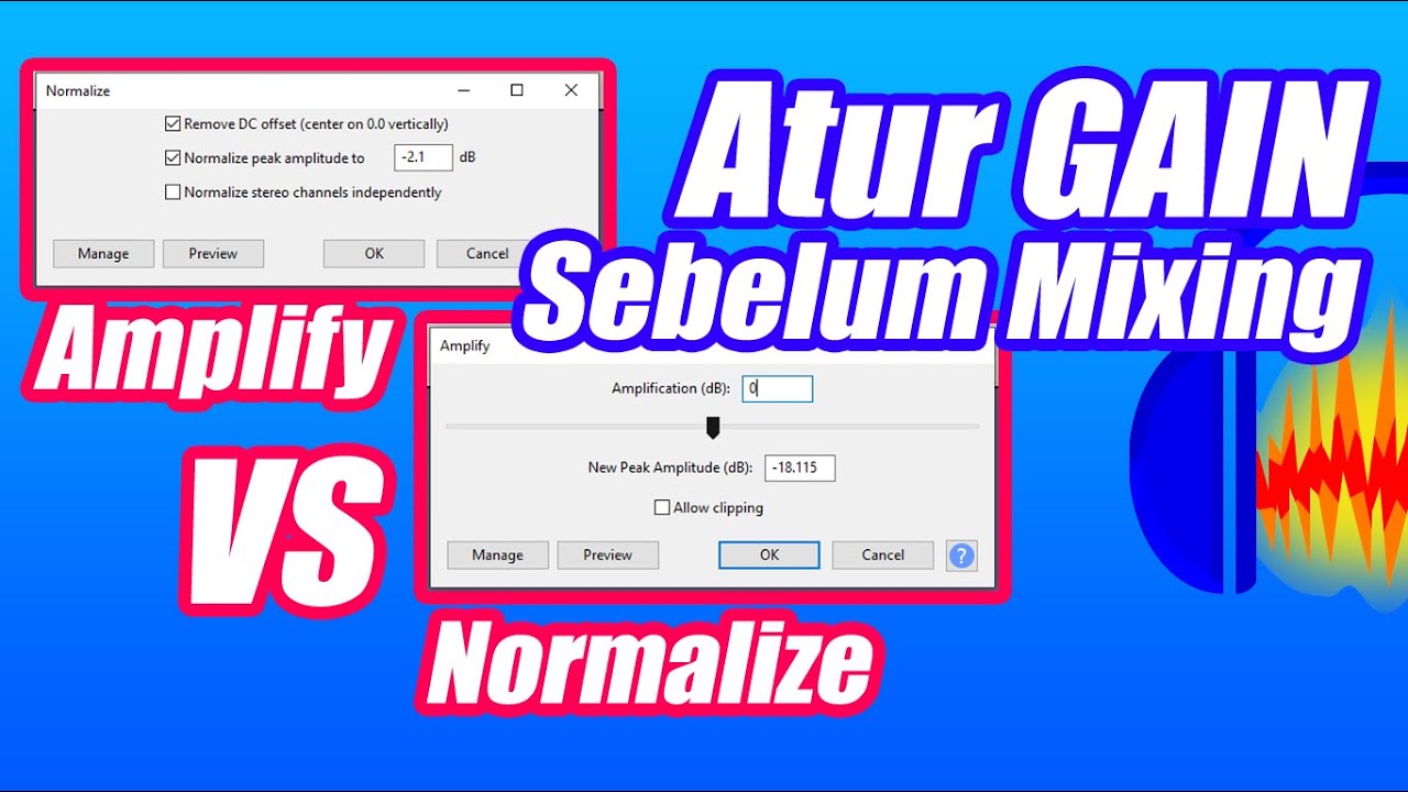 2 Cara Mengatur Gain Track Sebelum Mixing - Tutorial Audacity indonesia ...