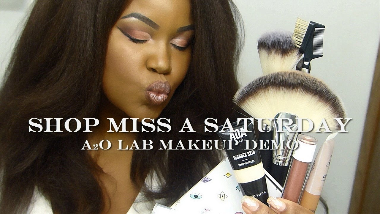 ShopMissA Saturday #8 | Full-face makeup demo using NEW a2o Lab makeup ...