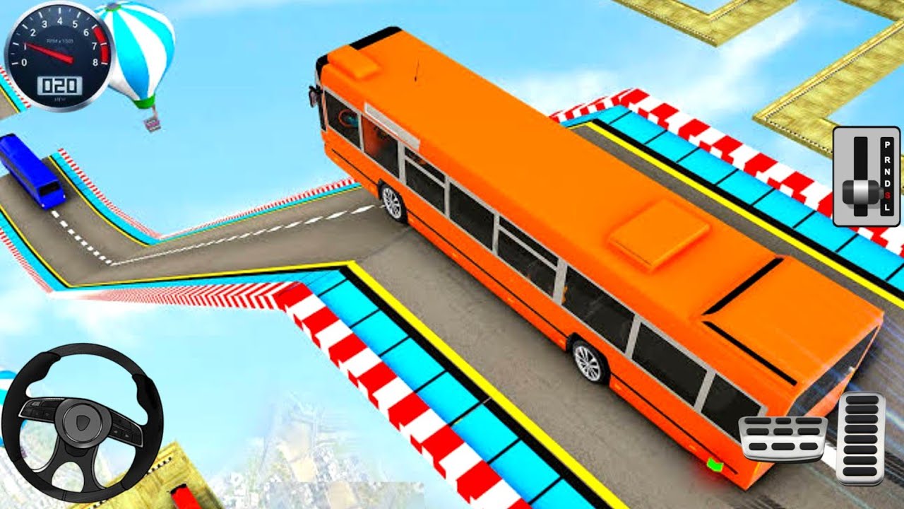 Mega Ramp Bus Stunt's Compilation - Bus Simulator Stunt game - Android ...