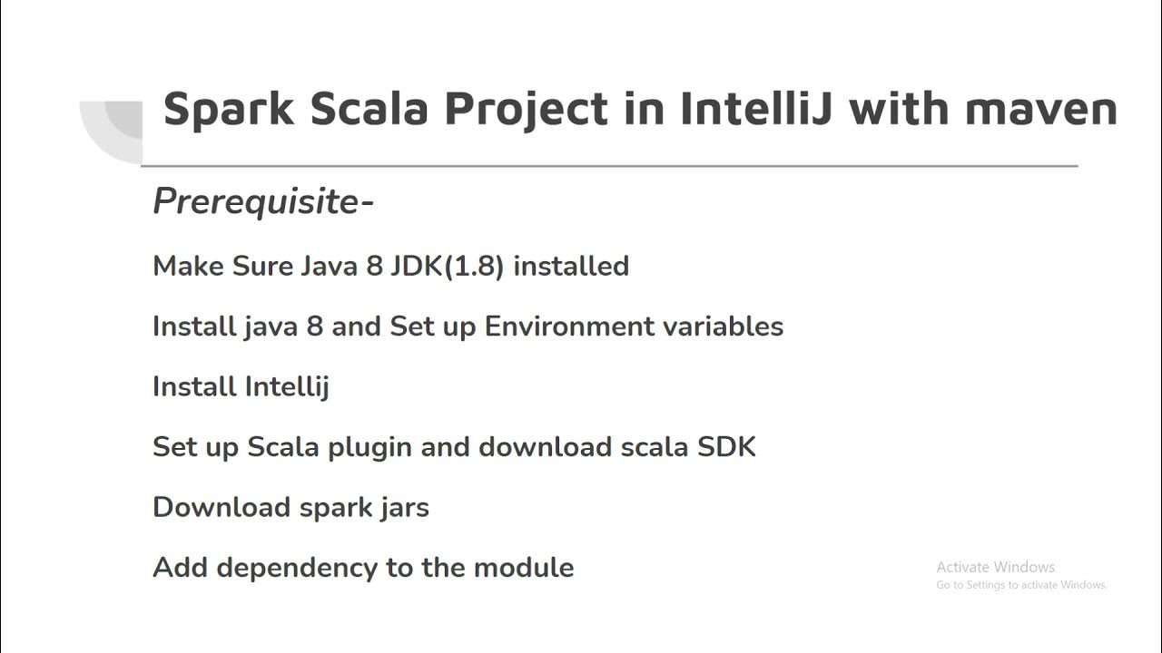 Set Up Spark Scala Project from scratch using maven - YouTube