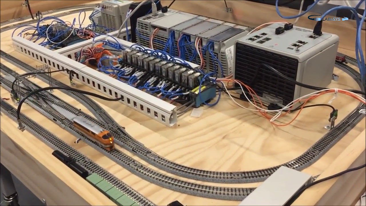 AUTOMATISATION GARE DU TRAIN, COMPACT LOGIX ET ADVANCEDHMI SCADA - YouTube